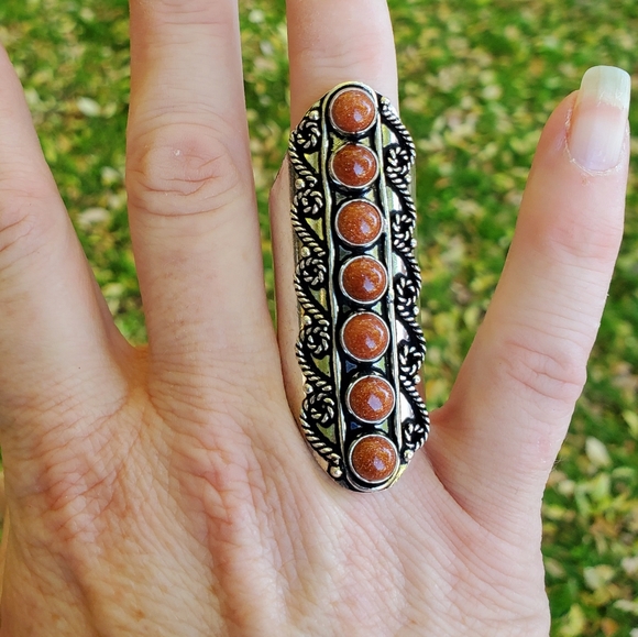 Handmade | Jewelry | New 7 Stone Sun Sitara Sunstone Sandstone ...